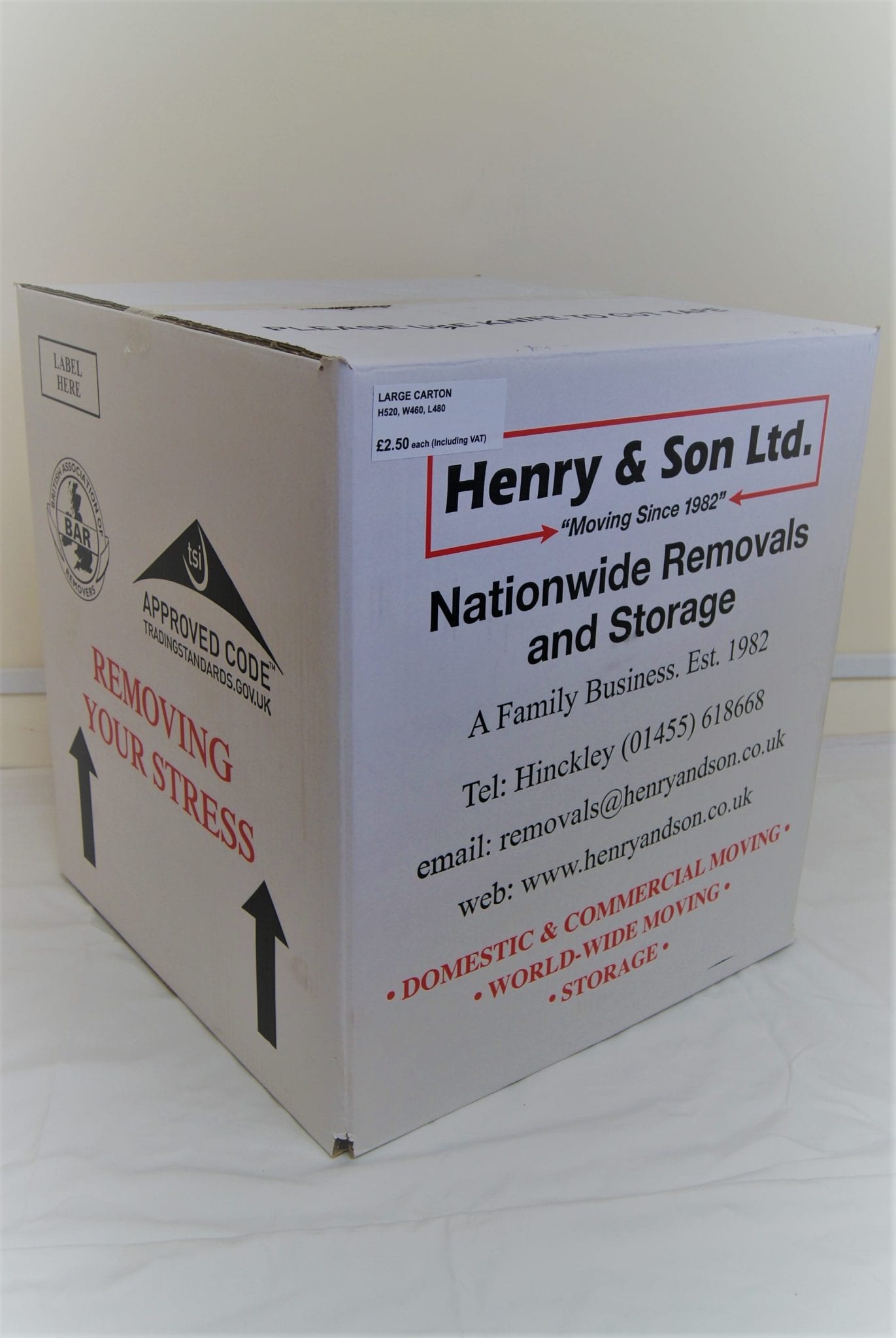 Large removal carton - Storage Company Henry & Son